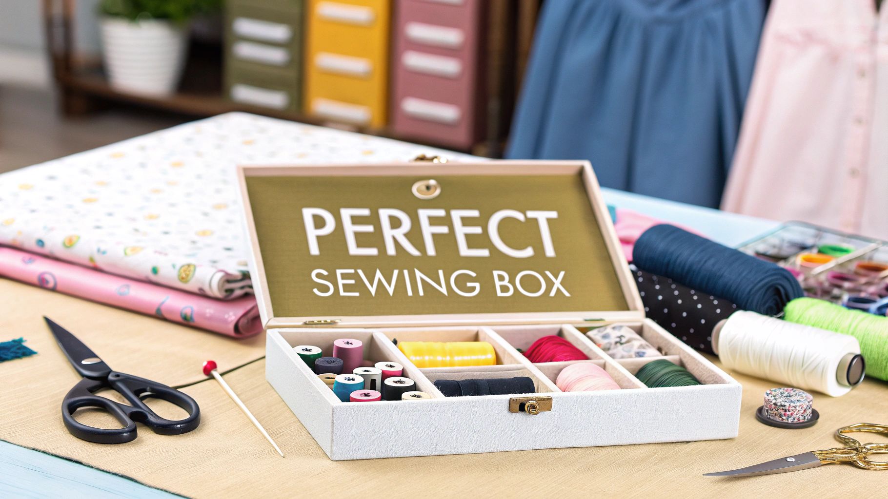 Your Guide to the Perfect Large Sewing Box - Display Guru Tailor ...